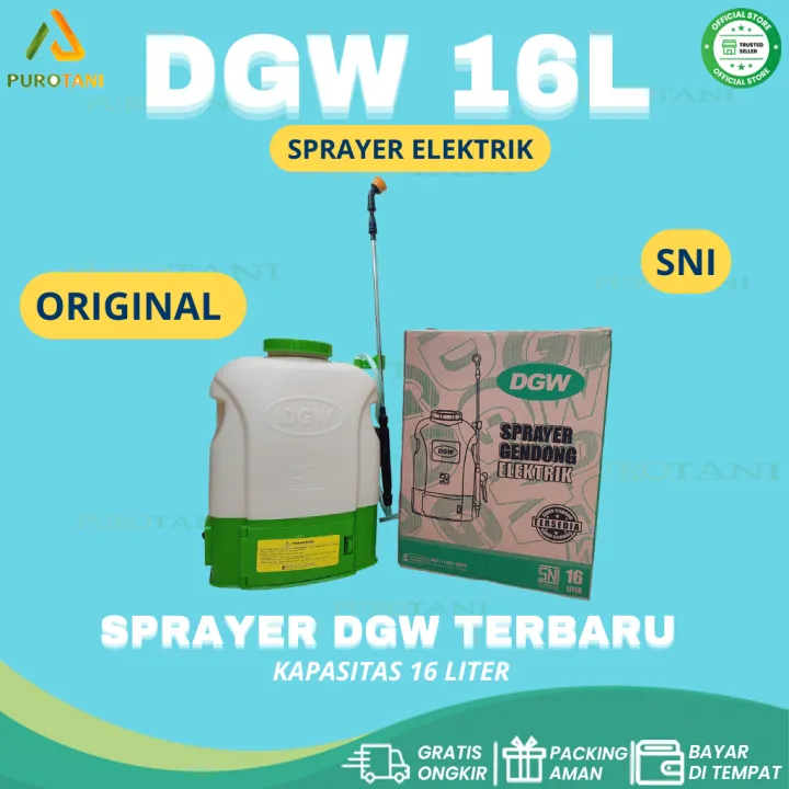 Tangki Semprot Sprayer Gendong Hama Elektrik Sprayer DGW 16L | Lazada ...