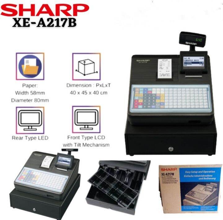Mesin Kasir Sharp XE A217 - Cash Register SHARP XE-A217 | Lazada Indonesia