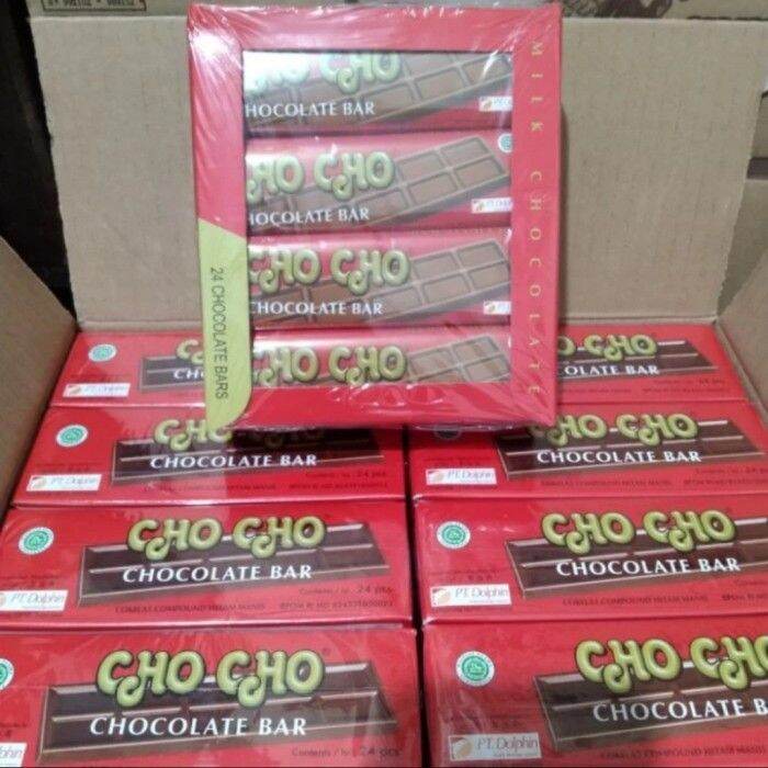 Cho cho milk chocolate bar, batang cokelat JADUL, 1 Box isi 24x14 gram ...