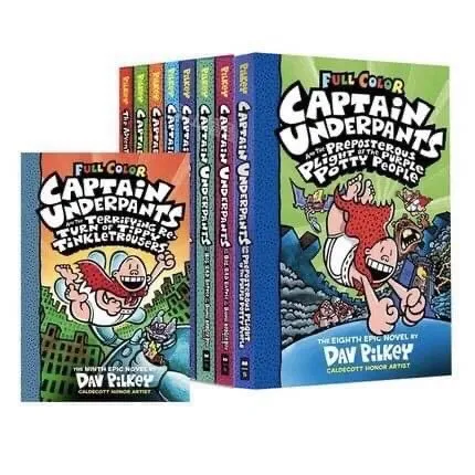 พร้อมส่งค่ะ หนังสือชุด Captain Underpants (full color version) ชุด 8 ...