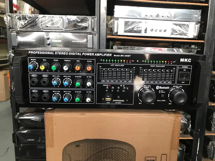แอมป์ขยาย MKC MK-400BT USB FM SDcard บลูทู | Lazada.co.th