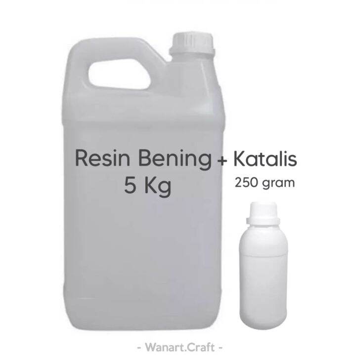 Resin Bening 5 Kg + Catalyst Super Bening, dan Cepat Kering Cocok Untuk ...