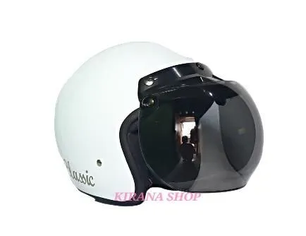 Helm Bogo Dewasa | Helm Bogo List Classic Warna Putih Glossy | Lazada ...
