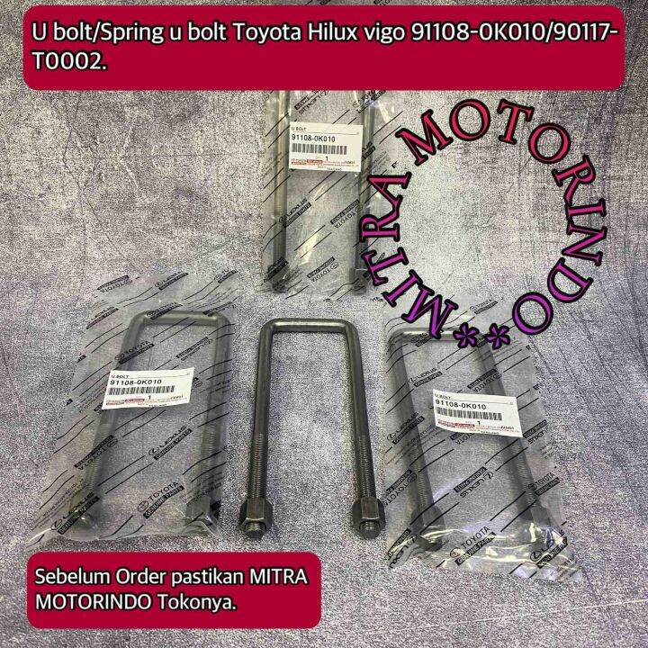 U Bolt/Spring U bolt Toyota Hilux Vigo 91108-0K010/90117-T0002 | Lazada Indonesia
