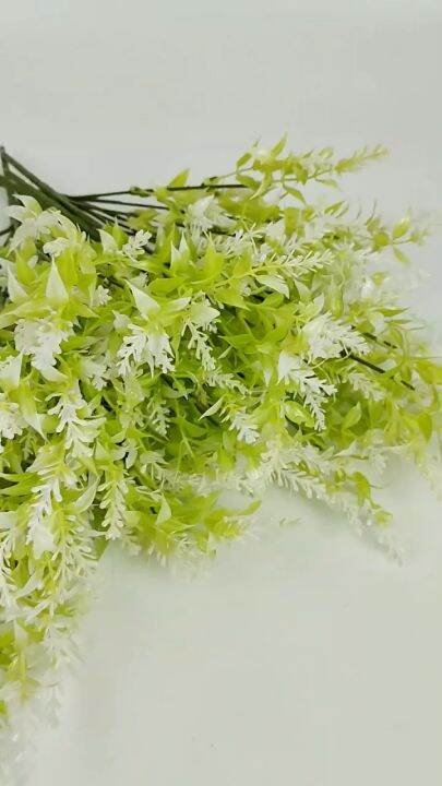 Daun rumput Lavender ACC Semak Kilap Cabang 5 - Hiasan kamar plastik ...