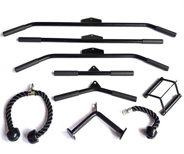 Black Pull Back Bar Fitness Trolley Gym Equipment Tension Device ...