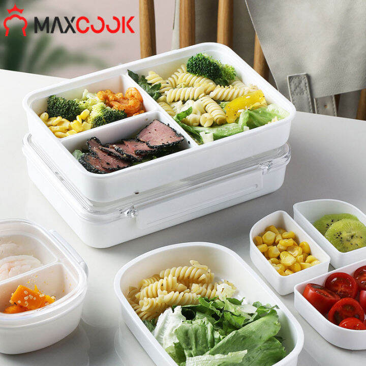 Maxcook 2/3 Division Bento Box Food Insulation Box Kitchen Refrigerator ...