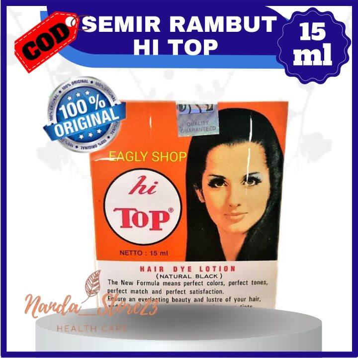 Hi top semir rambut Black - Hitop 15mL | Lazada Indonesia