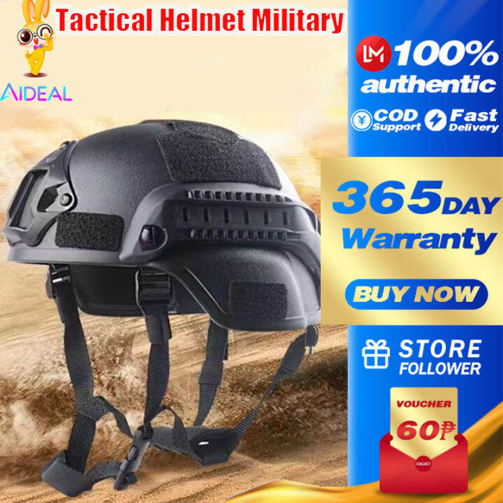 AIDEAL Tactical Helmet Military Original Sports Rail Action Version ...