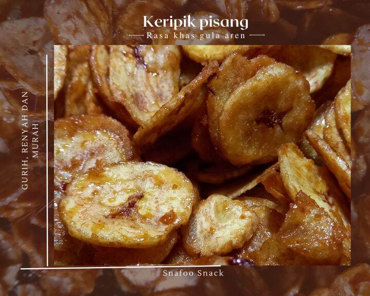 Keripik pisang rasa gula aren lumer, murah enak dan gurih dengan rasa ...