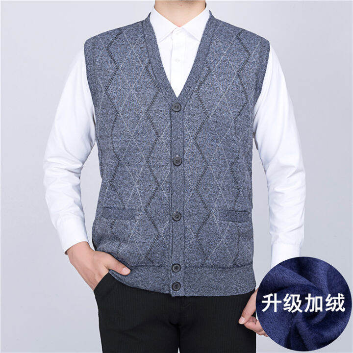 TAO Men's Fashion Collections เสื้อคาดิแกนแขนกุดผู้ชายเสื้อกั๊กกันหนาว ...