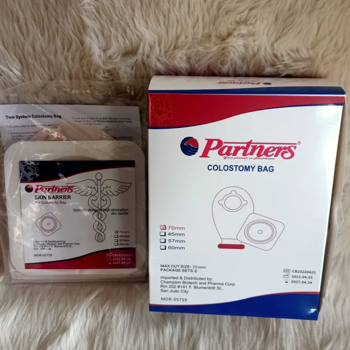 Partners® Colostomy bag 70mm(package set's:6) | Lazada PH