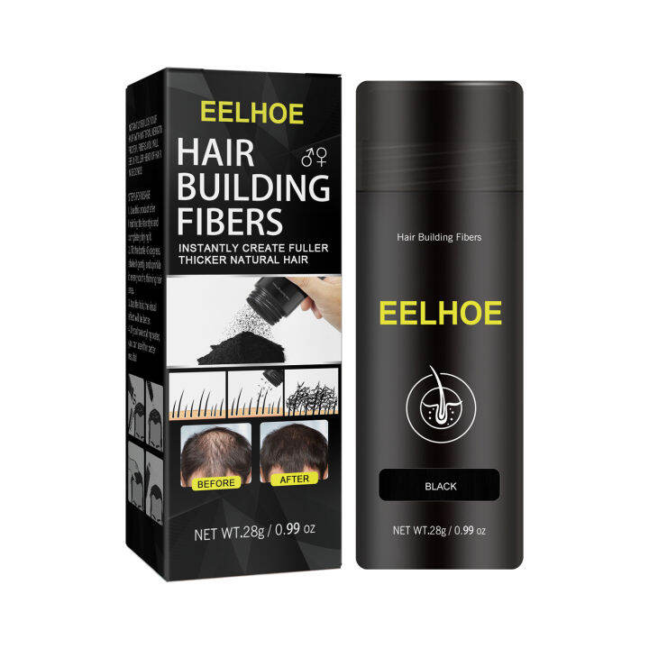 Eelhoe Hair Building Fibers Powder Dense Hair Sparse Hairline at the ...