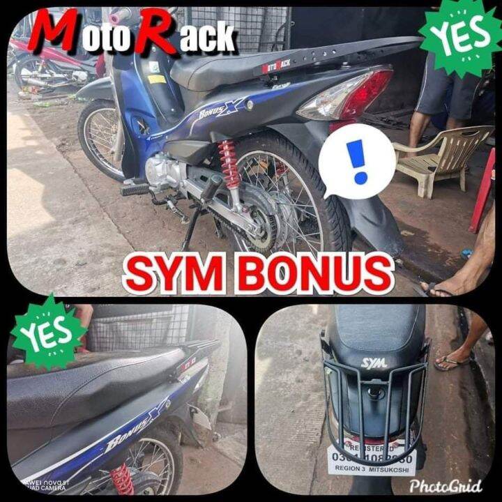 MotoRack Bracket for SYM bonus Powder Coated | Lazada PH