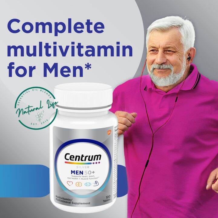 Centrum Silver Multivitamins for Men 50+ yrs old | Lazada PH