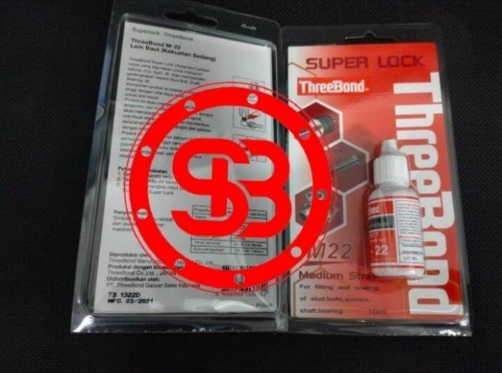 THREEBOND SUPER LOCK M22 / LEM BAUT / THREADLOCKER LOCTITE 243 10ml ...