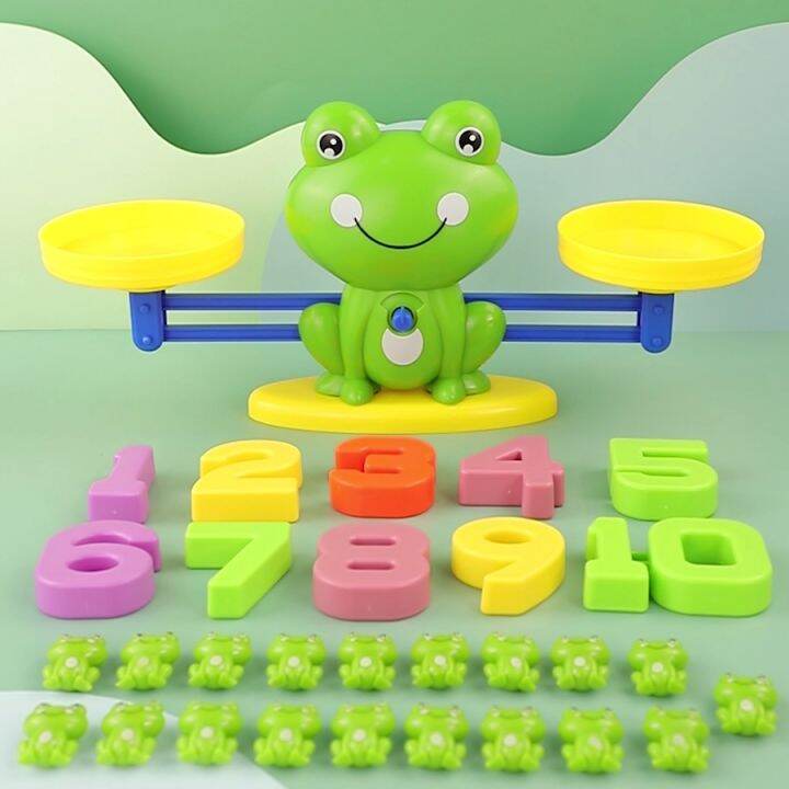 Children's digital frog scale Early education puzzle digital game toys ...