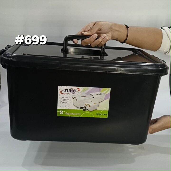 FUHO Plastic Handy Box, #699 (22 Liters). 1 pc Large Storage with Lock ...