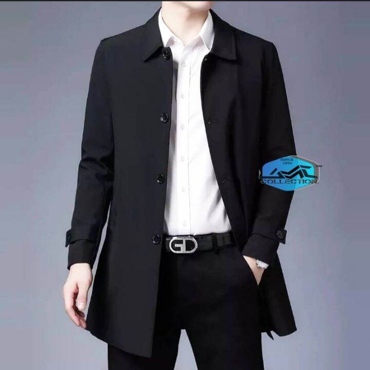 LONG COAT JUBAH FORMAL PANJANG PRIA JAS STYLE FORMAL KOREAN | Lazada ...