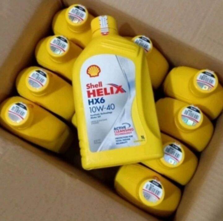 Shell helix Hx6 10w-40 kemasan 1L | Lazada Indonesia