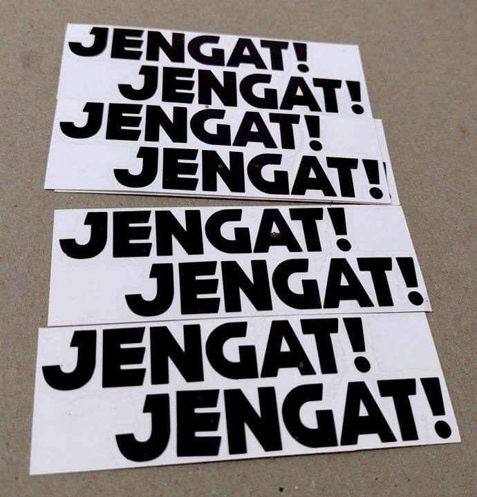 STICKER JENGAT!JENGAT! STICKER CUTTING | Lazada Indonesia