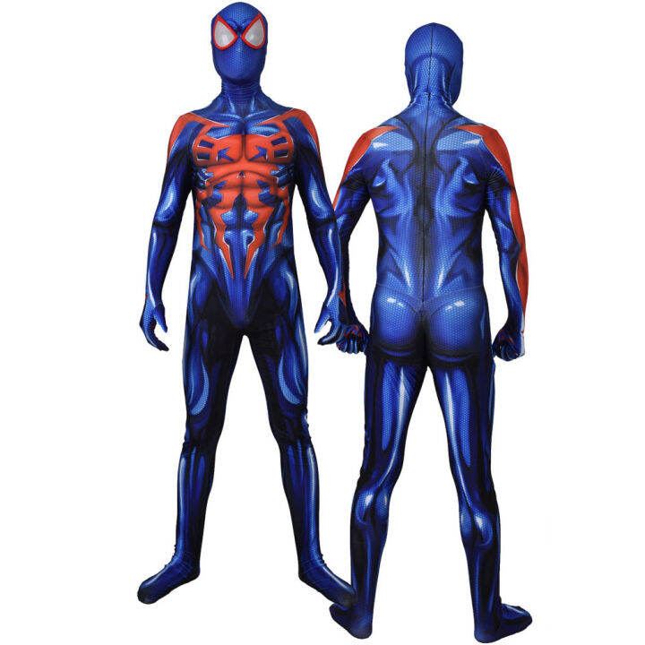 New Anime 2099 Spider-Man One-Piece Bodysuit Marvel Spider-Man Cos Two ...
