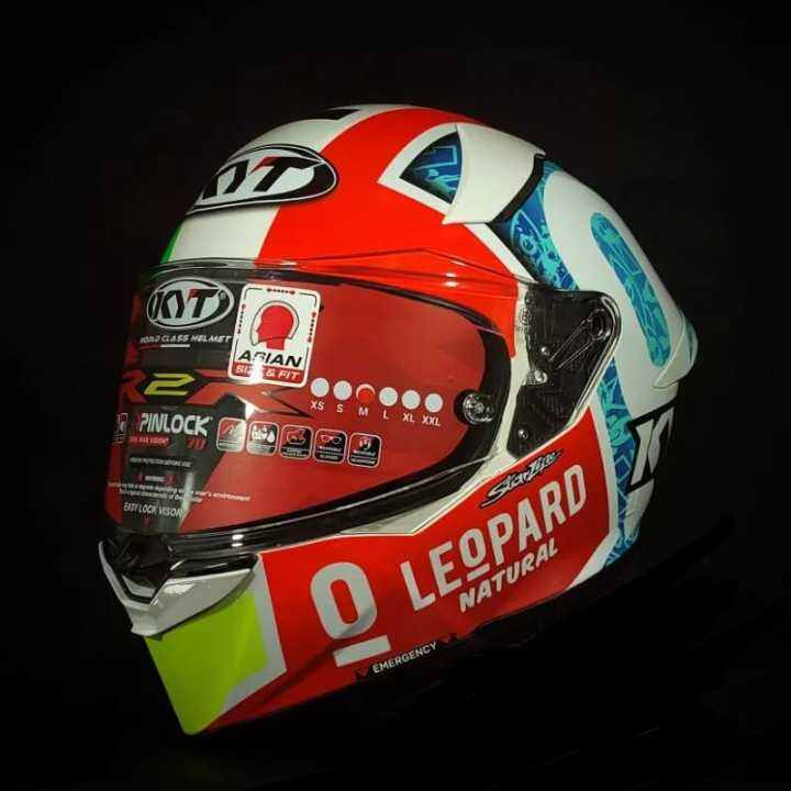KYT R2R Dennies Foggia Misano 2021 ORIGINAL - HELM KYT FULL FACE DOUBLE ...