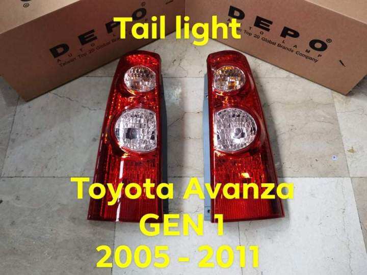 Tail light Toyota Avanza 2005 to 2011 Gen 1 Set Left and right | Lazada PH