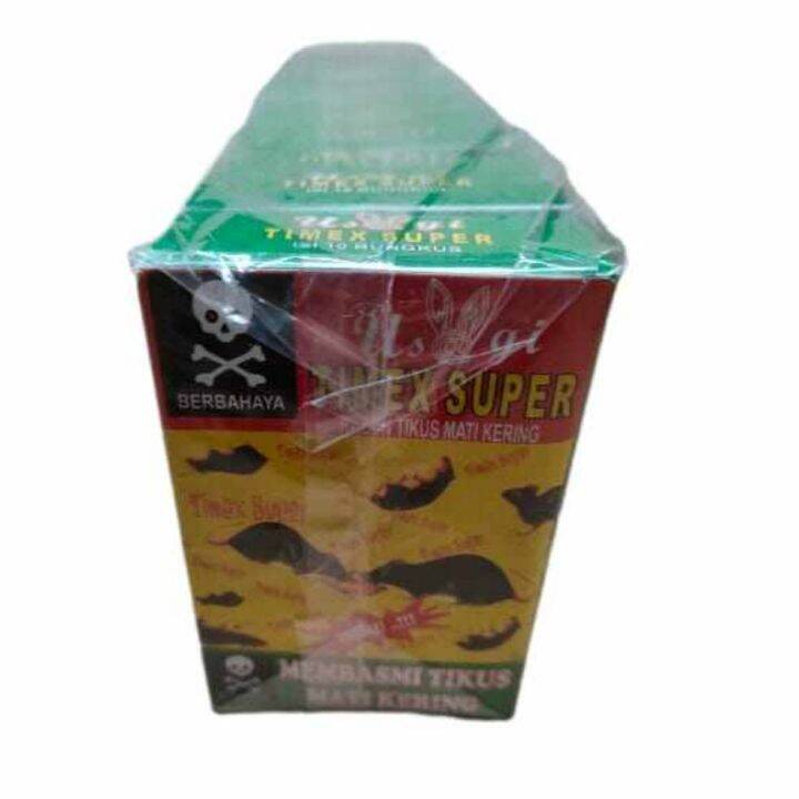 3 pak ( 30 bungkus ) Timek Super Racun Tikus Mati Kering | Lazada Indonesia