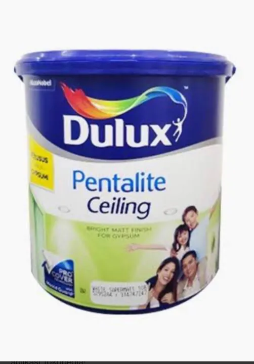 DULUX PENTALITE CEILING PUTIH WHITE CAT KHUSUS PLAFON GYPSUM 25 KG ...