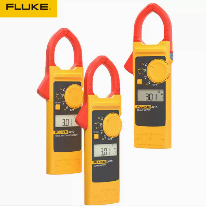 Fluke 301B 301A 301C บวกมินิดิจิตอล AC แรงดันไฟฟ้าเครื่องวัดกระแสโวลต์มิเตอร์1000A เครื่องทดสอบ ...