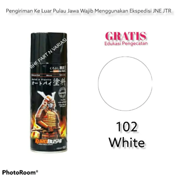 CAT SEMPROT SAMURAI PAINT WHITE 102 / PYLOX PUTIH GLOSSY | Lazada Indonesia