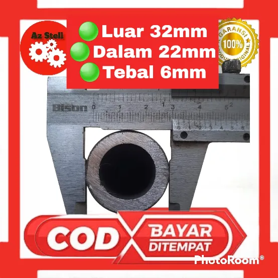 Pipa Besi Seamless - Diameter Luar 32mm/Dalam22mm - Tebal 5mm Panjang ...