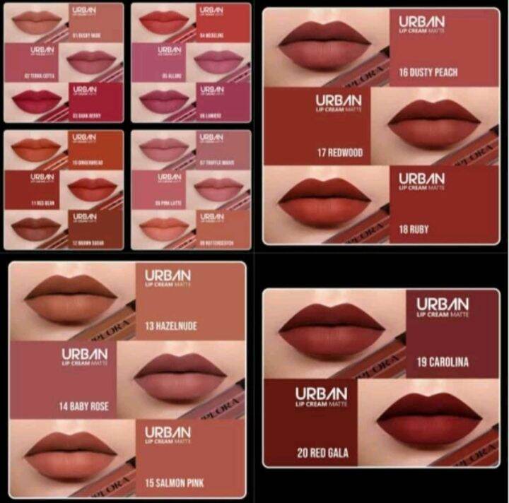3 WARNA Implora Lip Cream Matte Urban Lipcream Bibir Yang Matte Dan ...