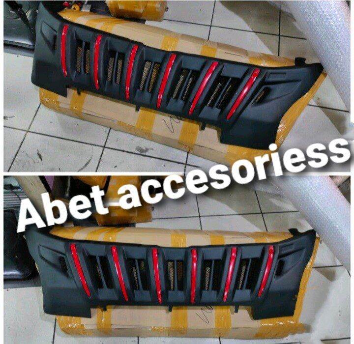 Grill Apollo Xpander cross list merah | Lazada Indonesia