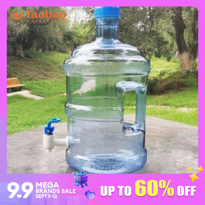 Purified Water Bucket Plastic Water Bucket with Faucet Household ...