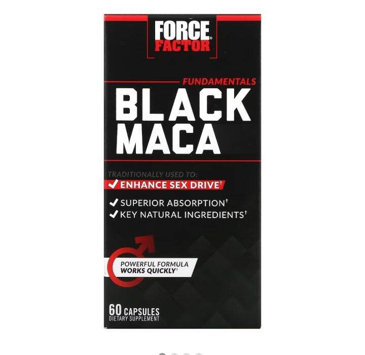 Force Factor Black Maca 60 capsules | Lazada.co.th