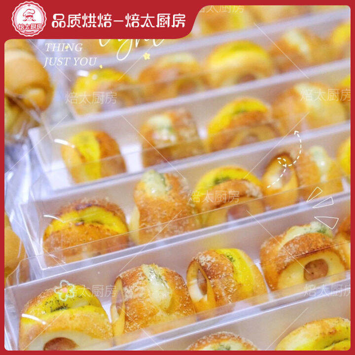 Baking Box Cheese Mini Hot Dog Packing Box Strip Magic Wand Puff ...