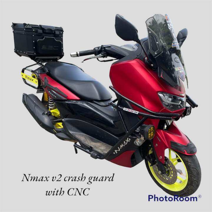NMAX V2 half crash guard also available for powder coating and CNC CUT ...