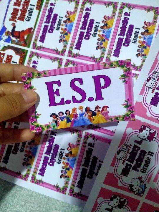 Kids Subject and Name sticker for notebook | Lazada PH