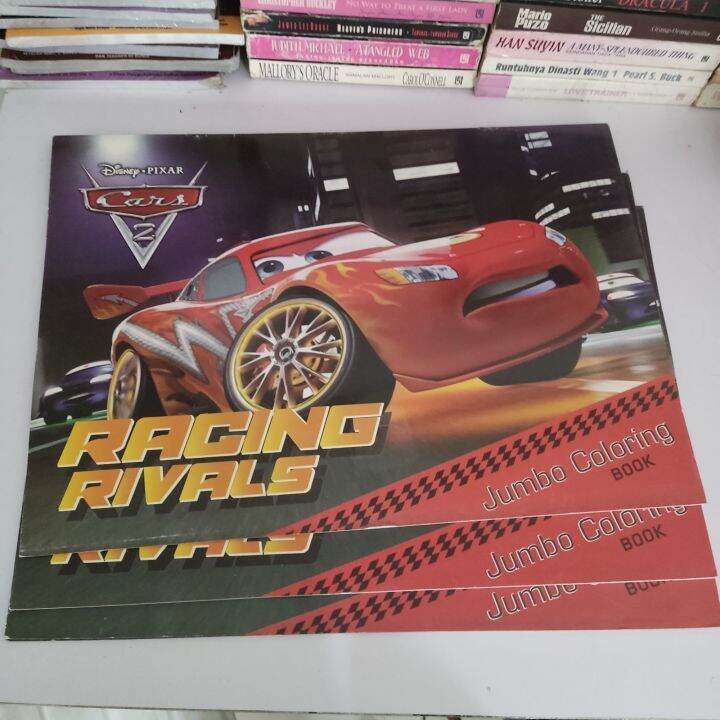 Buku Murah - Buku Disney Pixar Cars 2 Racing Rivals Jumbo Coloring Book ...