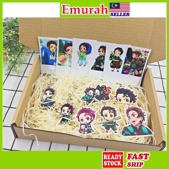 Anime GIFT BOX Present Birthday GIFT hadiah anime Tanjiro Nezuko Giyu ...
