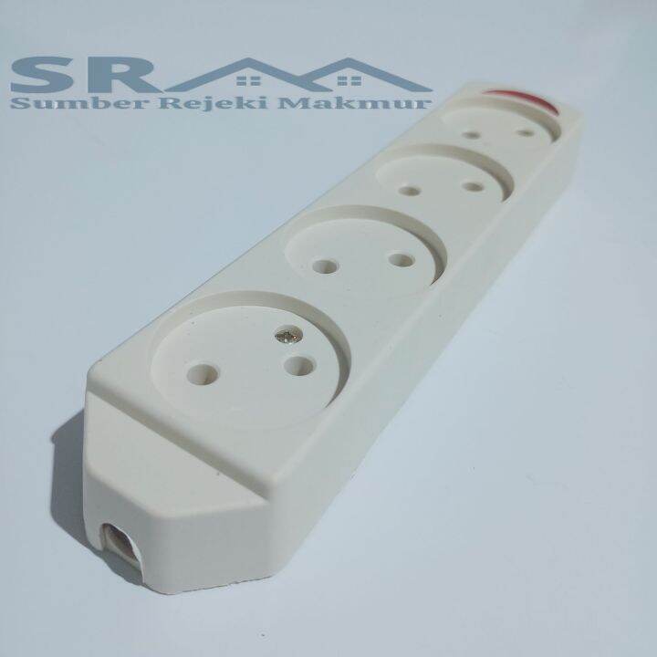 Terminal 4 lubang | Stop Kontak Tipis 4 Lobang Datar MK | Lazada Indonesia