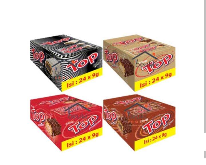 Delfi Top Wafer Harga Per Box Isi 24 Pcs Cemilan Cokelat Snack | Lazada ...