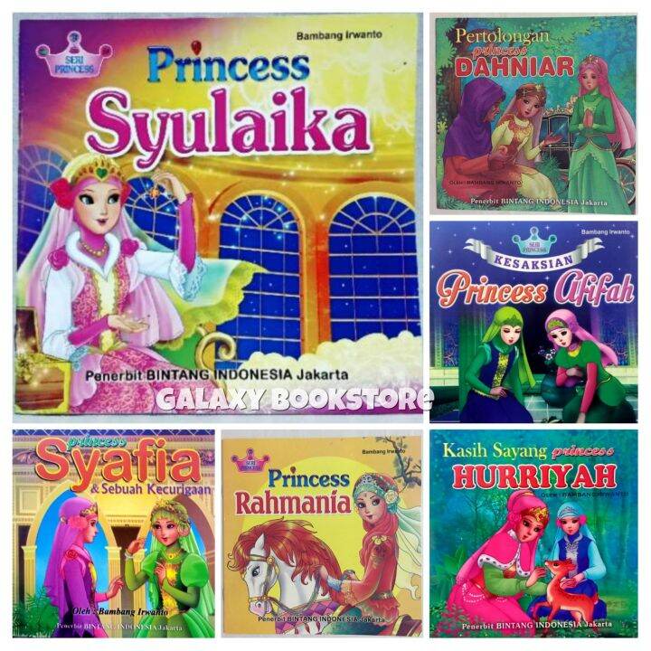 Buku Dongeng Anak Seri Cerita Princess Islami Kertas HVS Full Color (BI ...