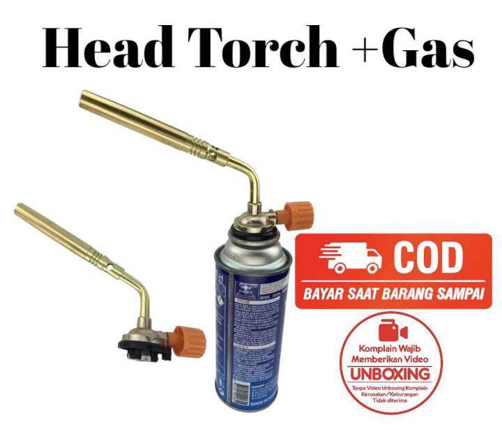 HEAD TORCH GUN KEPALA GAS TORCH FLAME GUN ALAT BBQ BLOW TORCH PORTABLE PAKET TORCH | Lazada ...