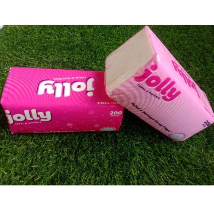 Tissue Jolly 200 Sheets 2ply Facial Tissue Tisu Tebal dan Higienis ...