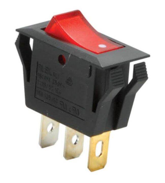 3PINS ROCKER SWITCH 220V WITH LIGHT SEE-SAW SWITCH RANDOM COLOR | Lazada PH