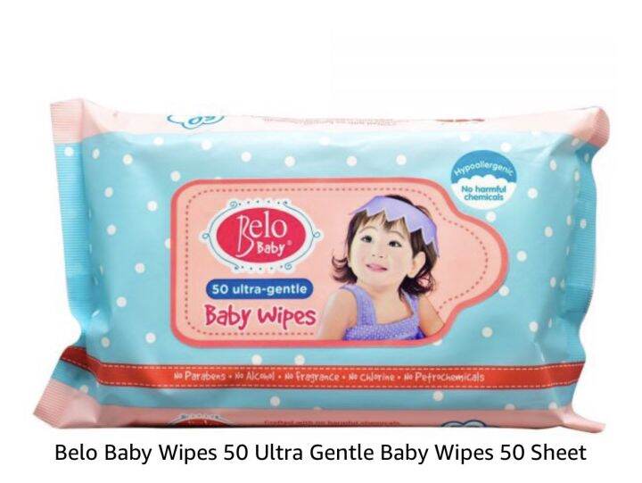 Belo Baby Wipes 50 Ultra Gentle Baby Wipes 50 Sheet | Lazada PH