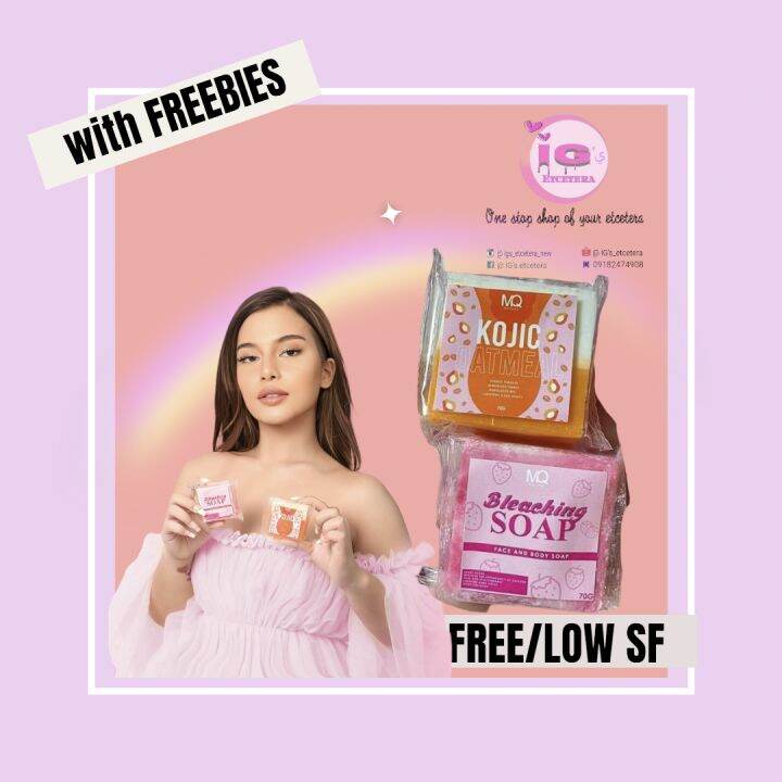 MQ Cosmetics mini bleaching soap/kojic oatmeal soap/glow combo soap ygb ...
